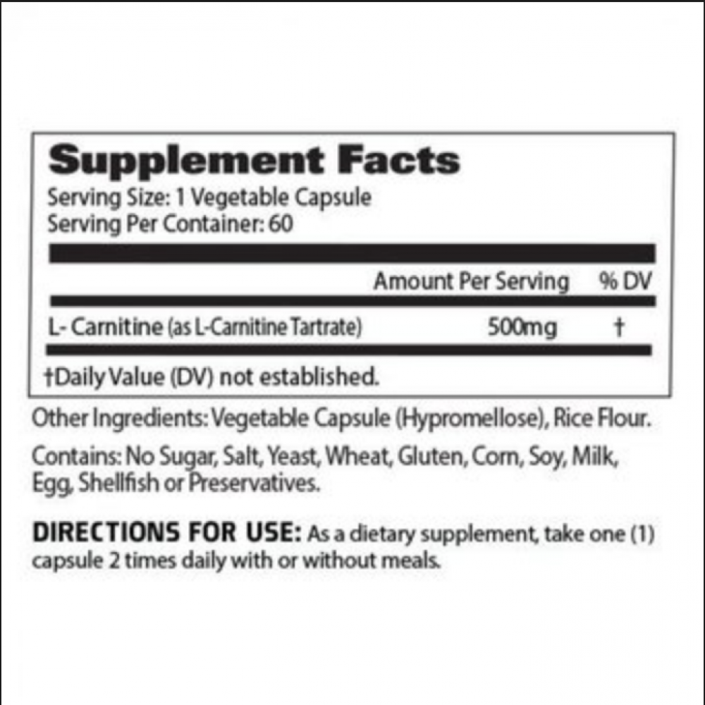 L-Carnitine 60caps. De GAT